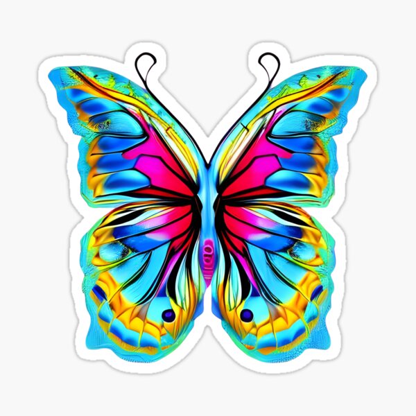 "Most beautiful butterfly" Sticker for Sale by CorneliusDesign | Redbubble