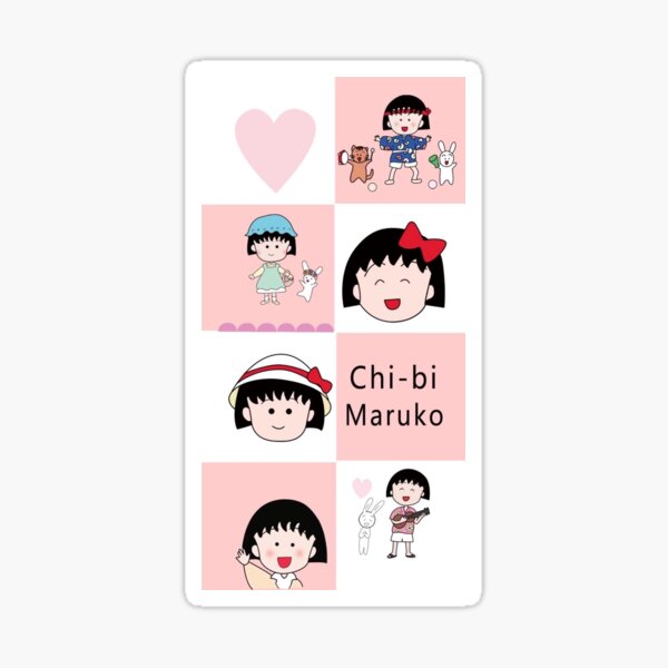 "Maruko anime" Sticker for Sale by Yasoonary | Redbubble