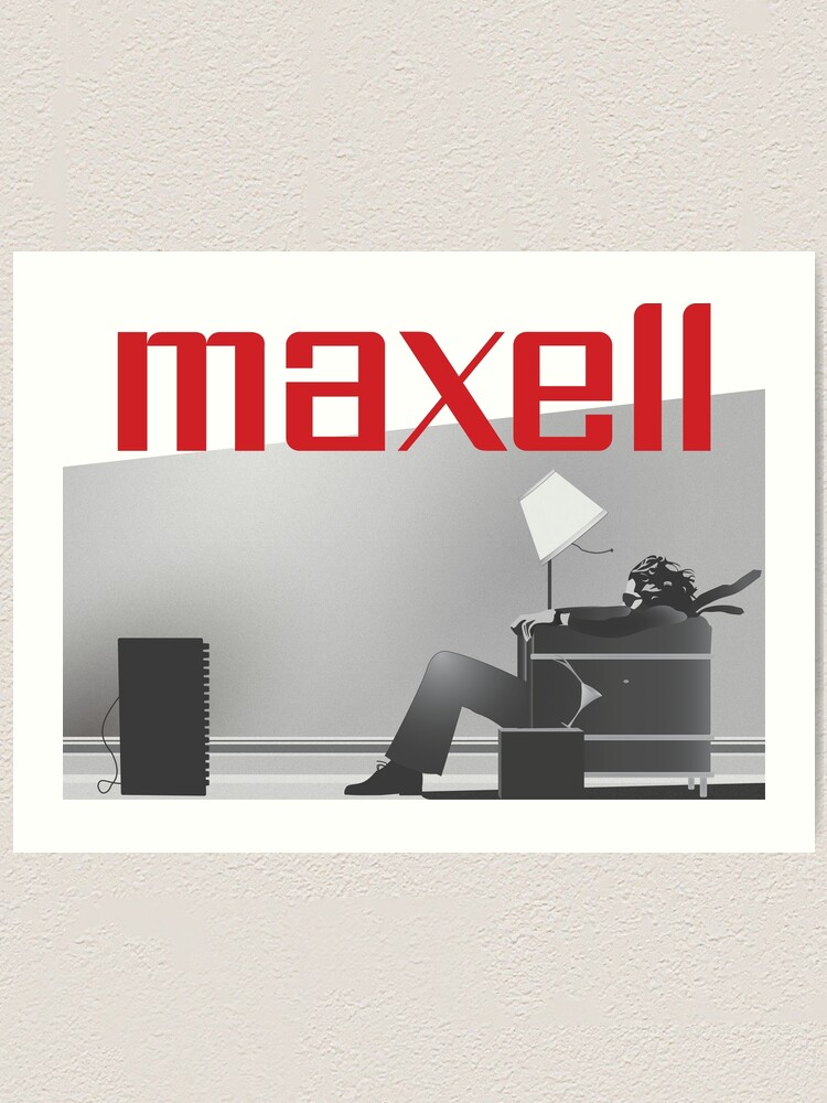 "maxell Speaker 80s Ad Le Corbusier Chair" Art Print for Sale by ...