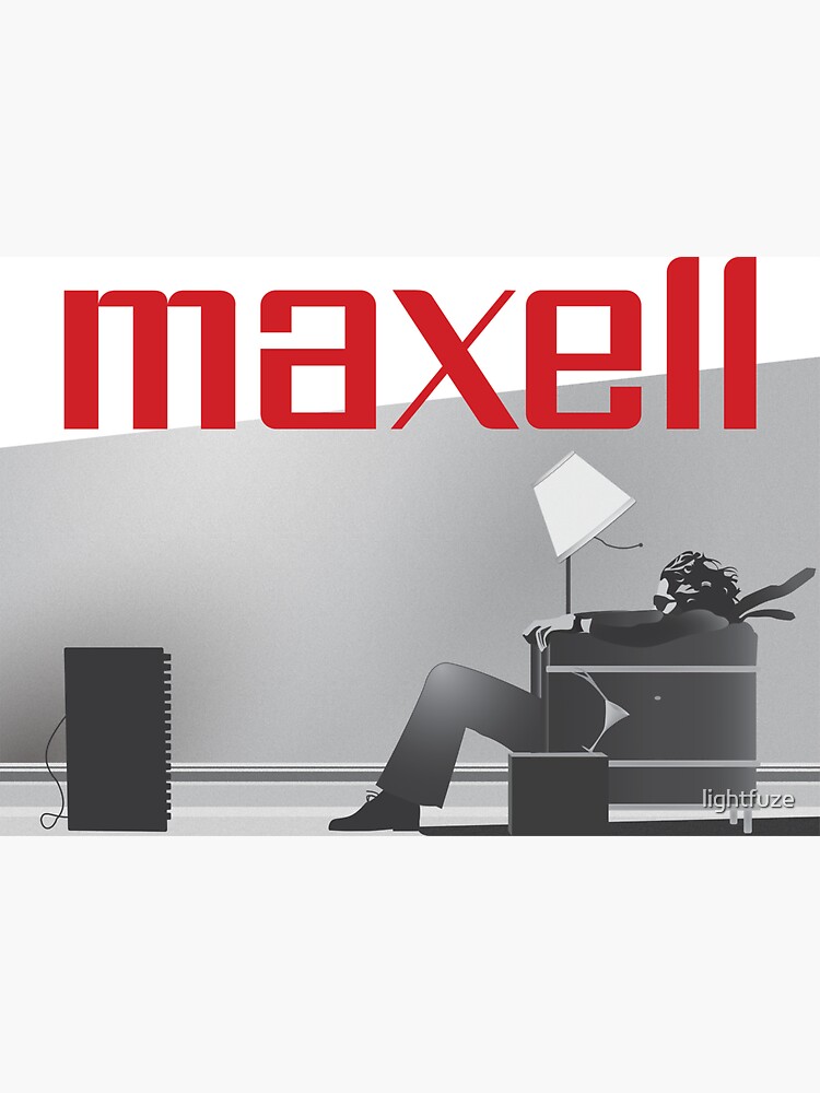 "maxell Speaker 80s Ad Le Corbusier Chair" Sticker for Sale by ...