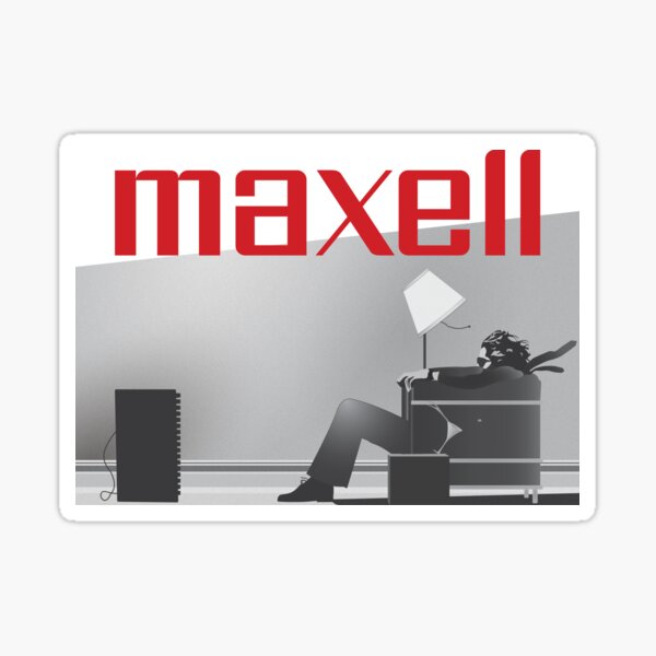 "maxell Speaker 80s Ad Le Corbusier Chair" Sticker for Sale by ...