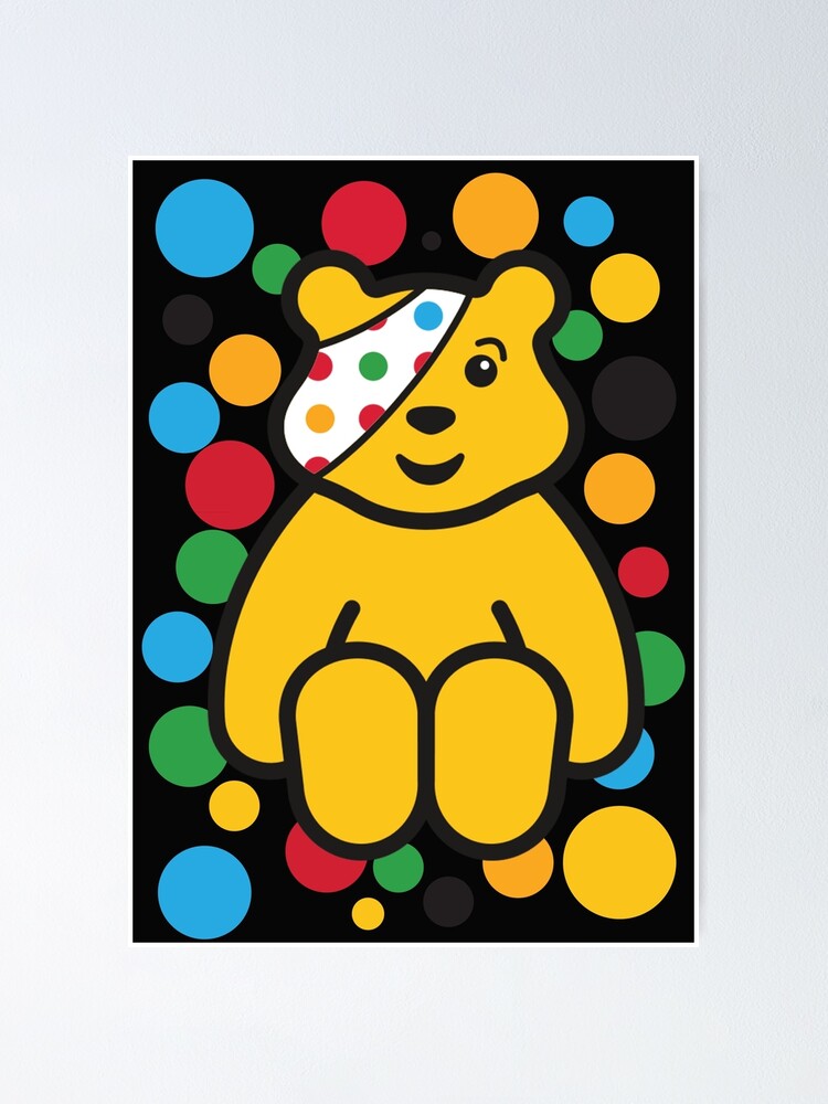 "tesco pudsey bear" Poster for Sale by casablanca10 | Redbubble