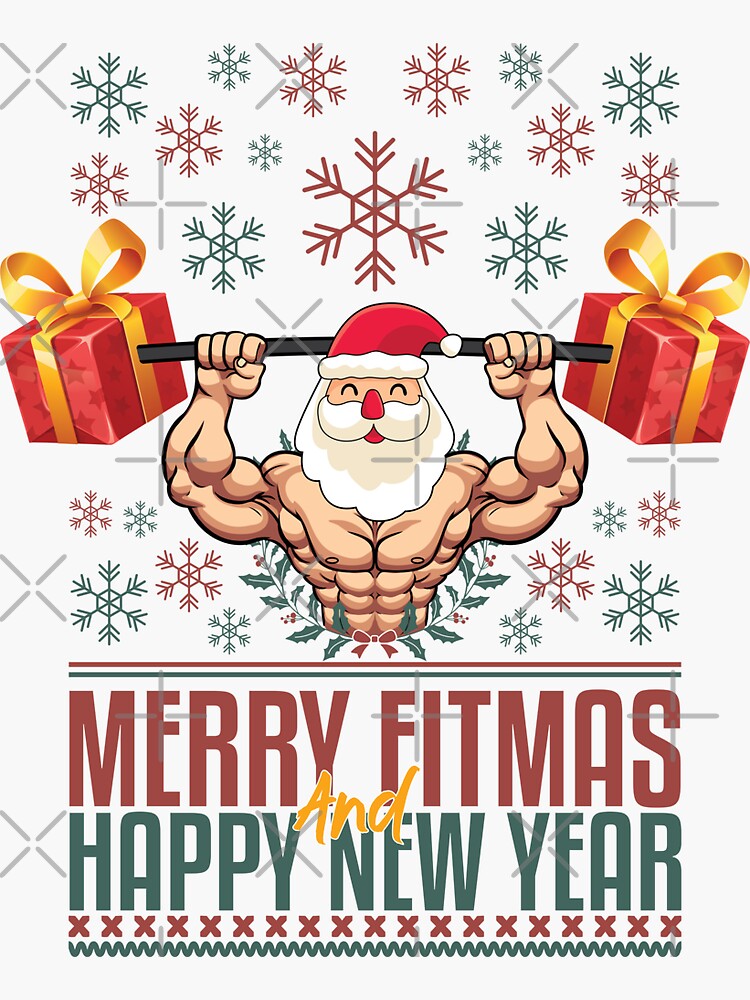 "Merry Fitmas and Happy New Year Fitness Ugly Christmas Workout ...