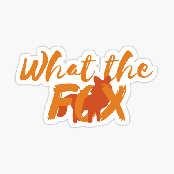 "What the fox" Sticker for Sale by Abd-Elrahman1 | Redbubble