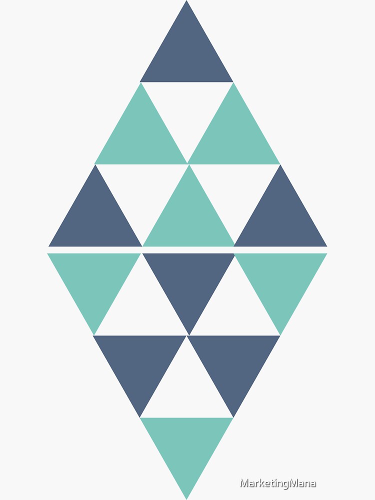 "Niho Taniwha Maori design dark blue and turquoise " Sticker for Sale ...