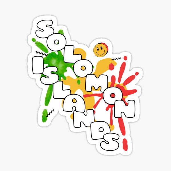 "Bubble letters Solomon Islands" Sticker for Sale by PolyMicroMela ...