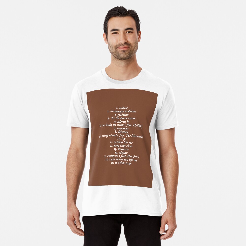 "Taylor Swift evermore Album Track List" Poster for Sale by impalecki ...