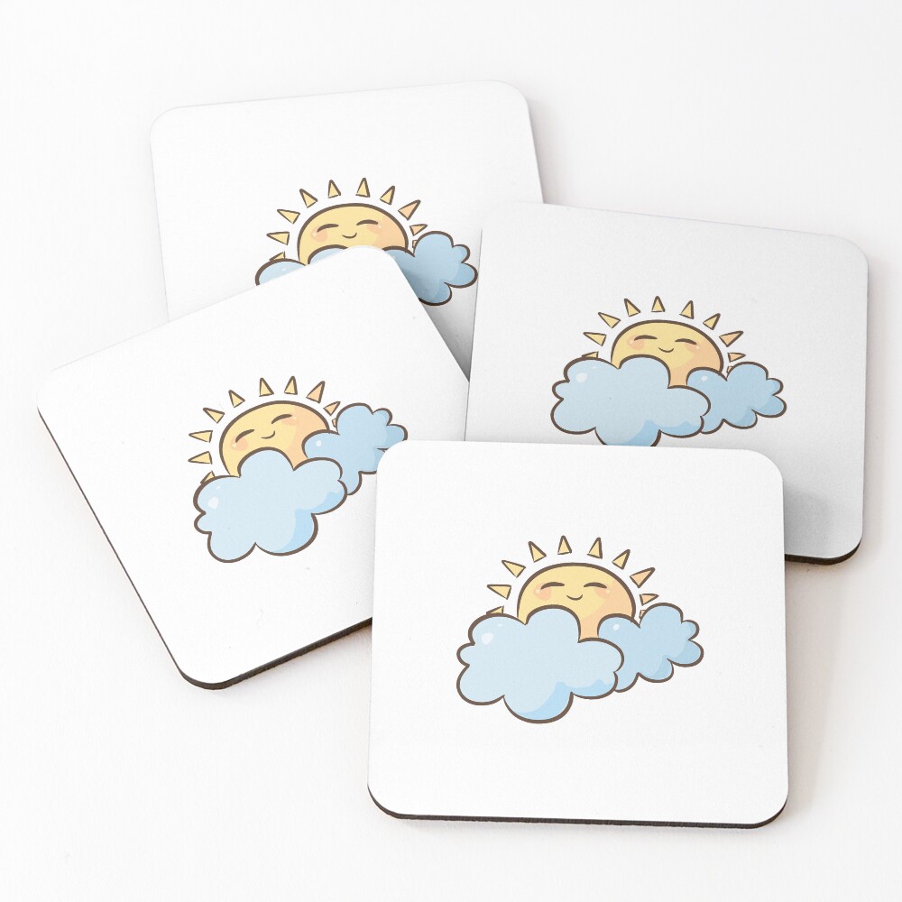 "Happy Sun and Cloud Sticker " Sticker for Sale by chloeluvsyou | Redbubble