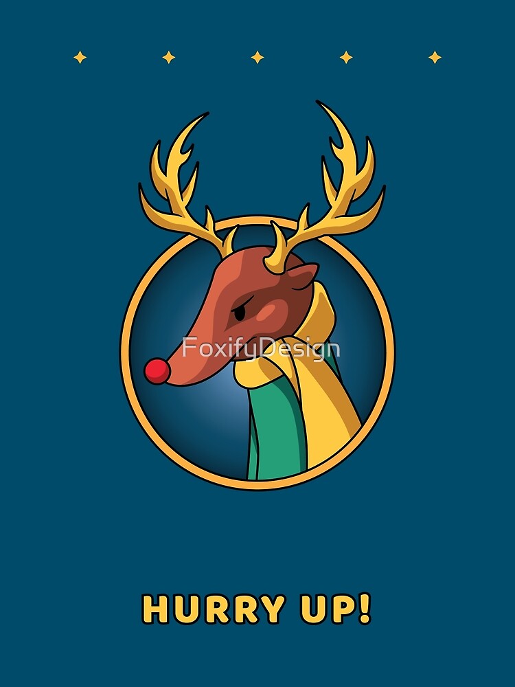 "Angry Reindeer" Poster for Sale by FoxifyDesign | Redbubble