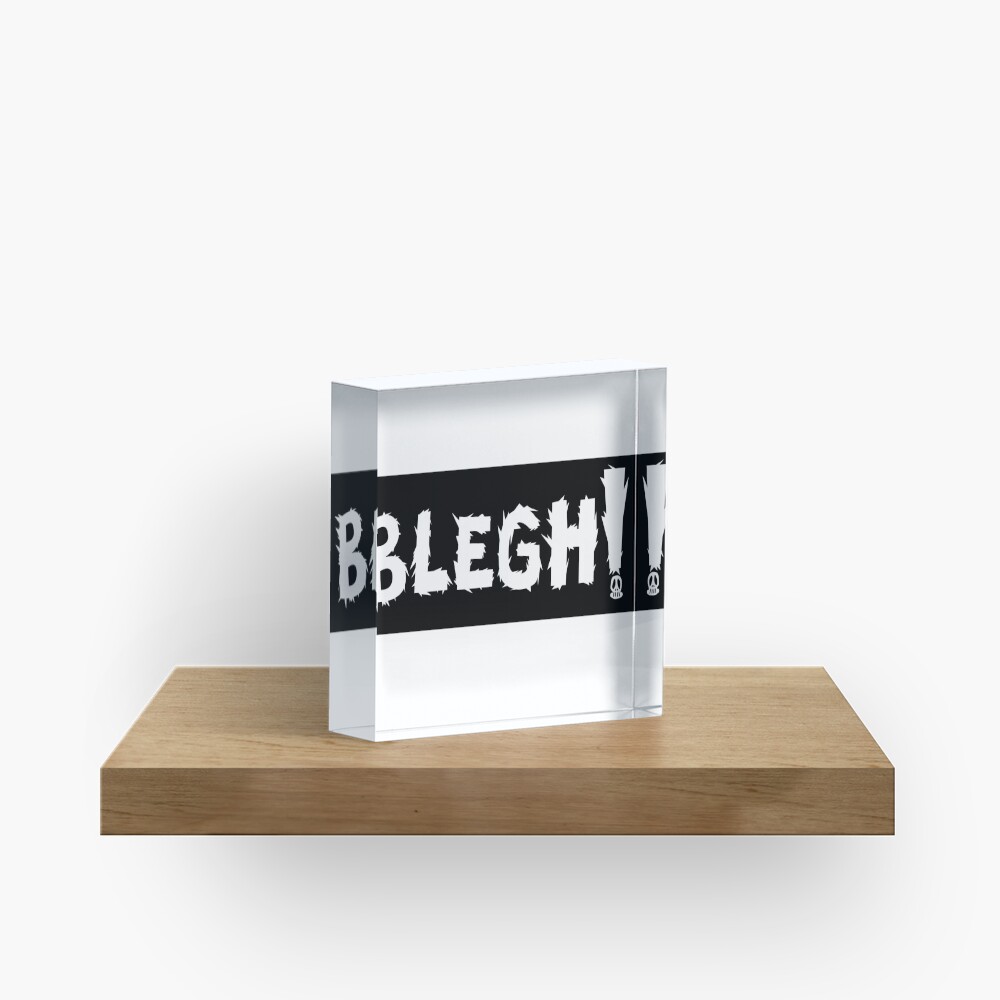 "Heavy Metal "Blegh"" Sticker for Sale by Mandade222 | Redbubble