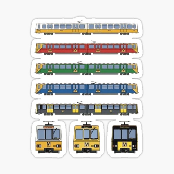 "tyne and wear metro" Sticker for Sale by BORHIM-ART | Redbubble