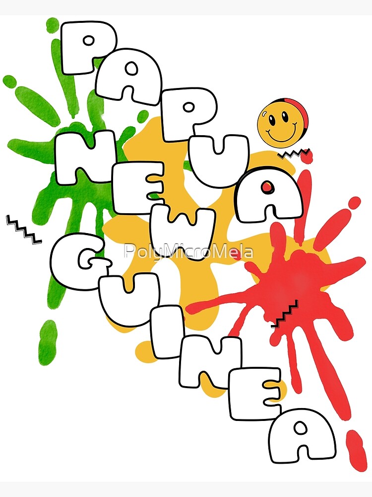 "Bubble letters Papua New Guinea" Poster for Sale by PolyMicroMela ...