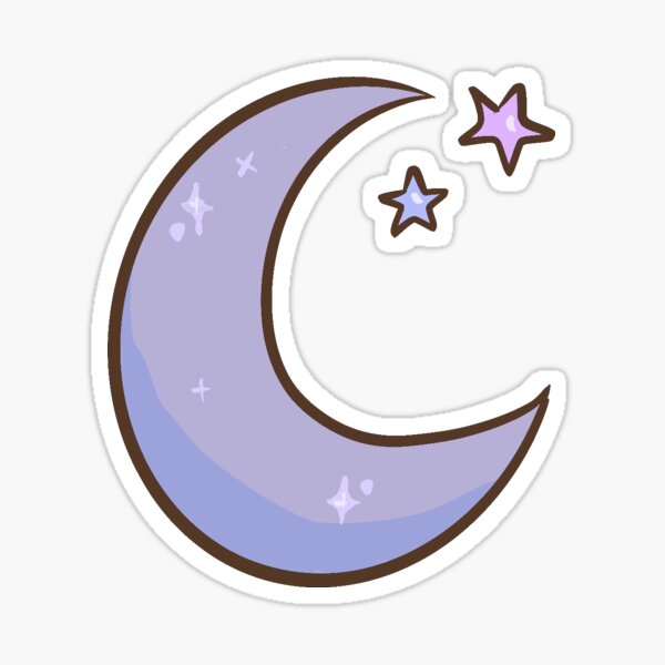 "Purple Moon" Sticker for Sale by chloeluvsyou | Redbubble