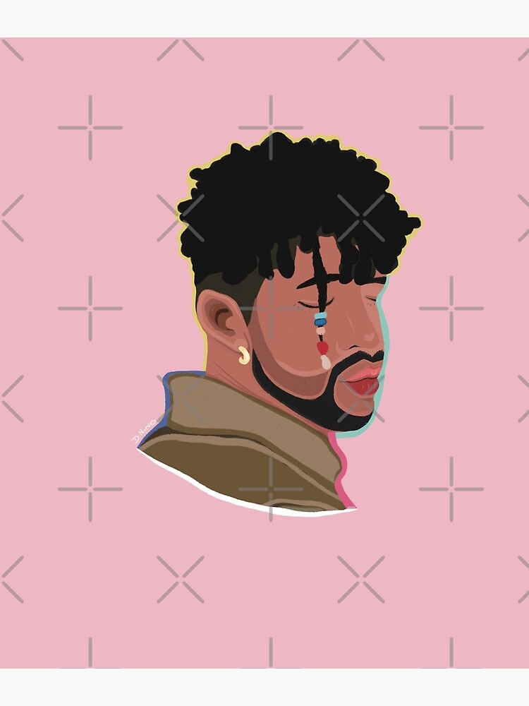 "Bad Bunny Cartoon" Poster for Sale by DalissaNieves | Redbubble