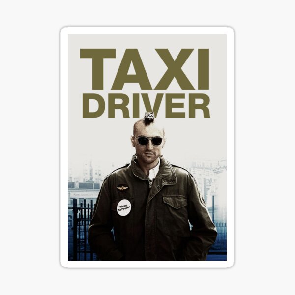 "Taxi Driver" Sticker for Sale by DAG-Trejd | Redbubble