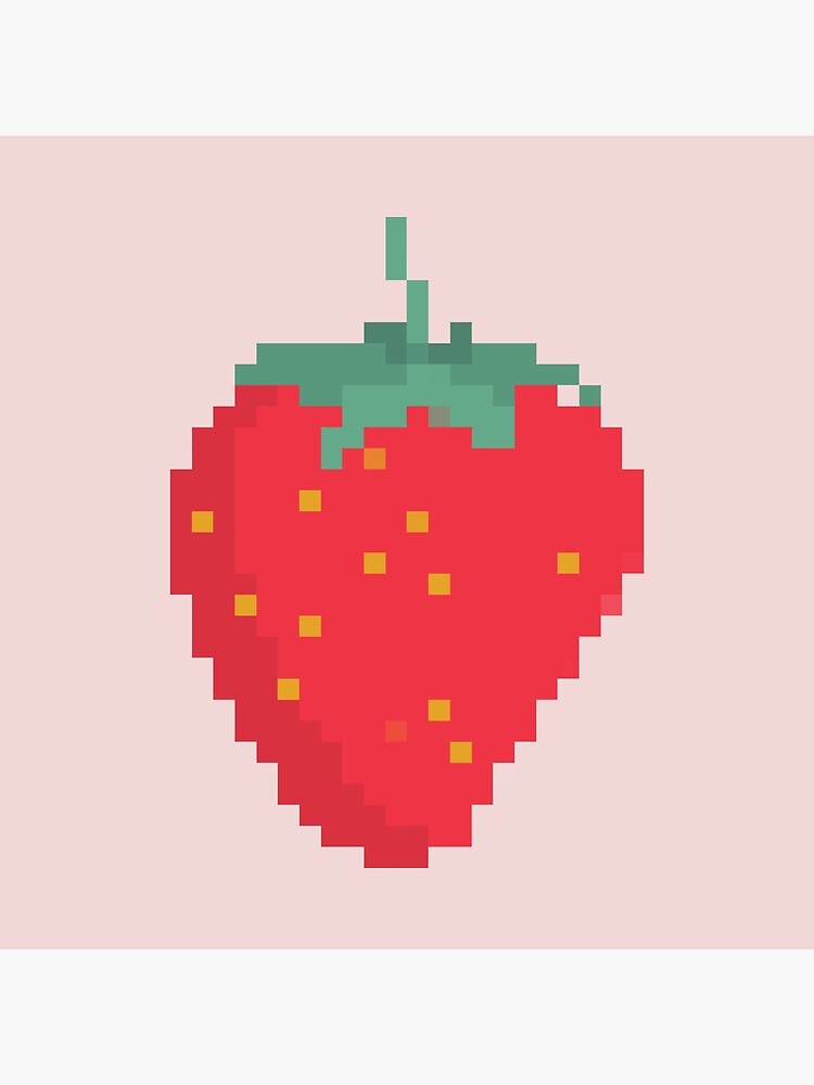 "Strawberry Pixel Art" Poster for Sale by christinegames | Redbubble