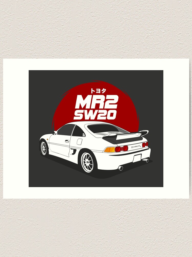 "Toyota MR2 SW20" Art Print by AutomotiveArt | Redbubble