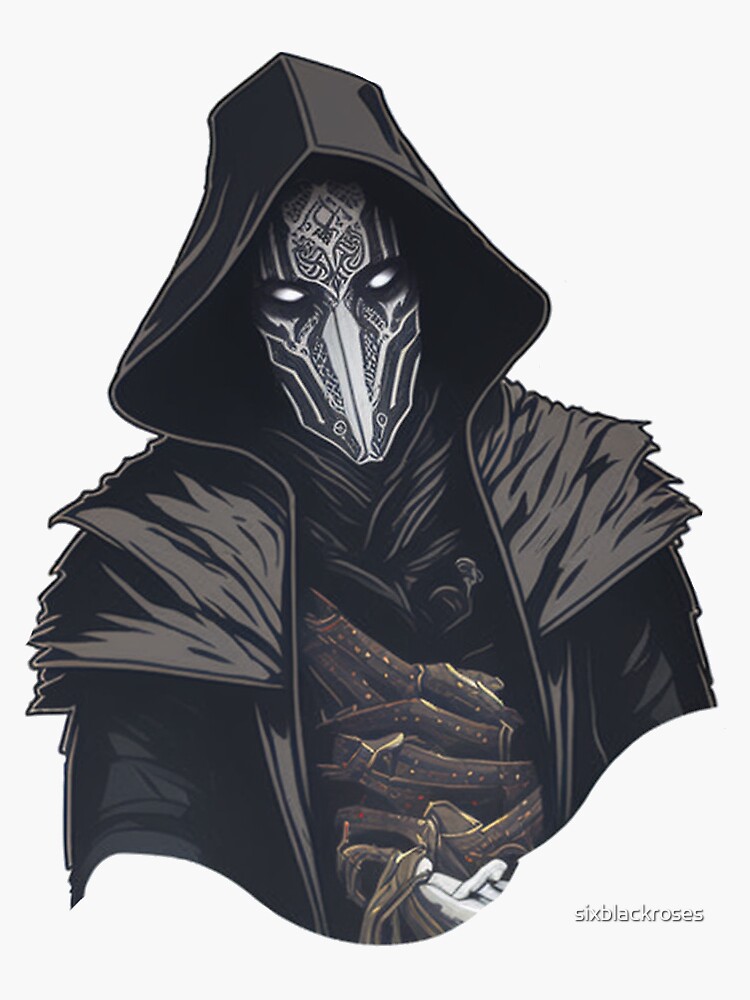 "Warlock Sticker 1" Sticker for Sale by sixblackroses | Redbubble
