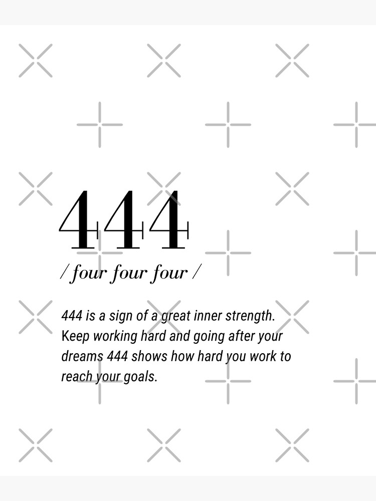 Lámina fotográfica «444 Numerología de números de ángeles 444 ...
