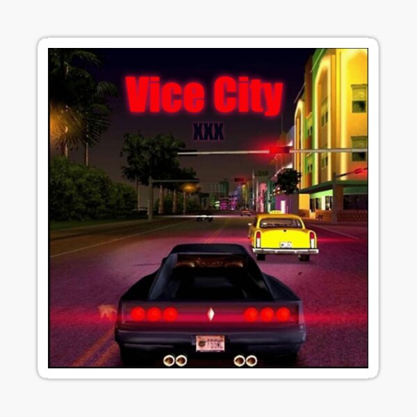 "Vice city" Sticker for Sale by Reefamadness | Redbubble