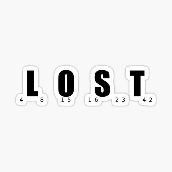 "Lost Numbers Dharma Initiative" Sticker for Sale by Biglebob | Redbubble
