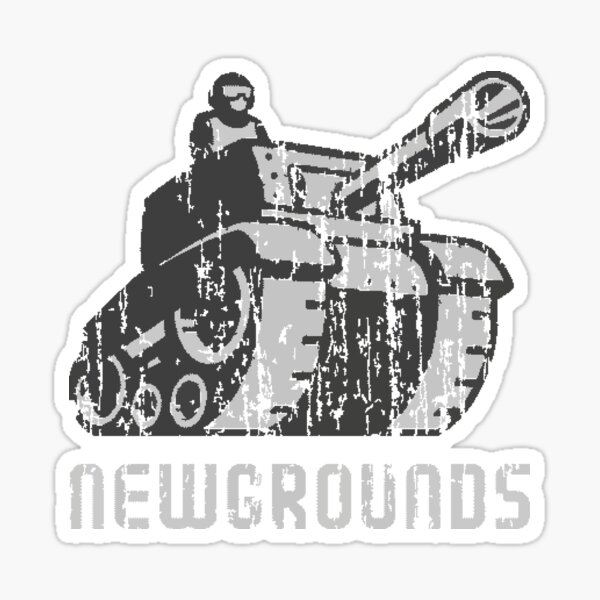 "Worn Newgrounds Logo" Sticker for Sale by NeatoNG | Redbubble