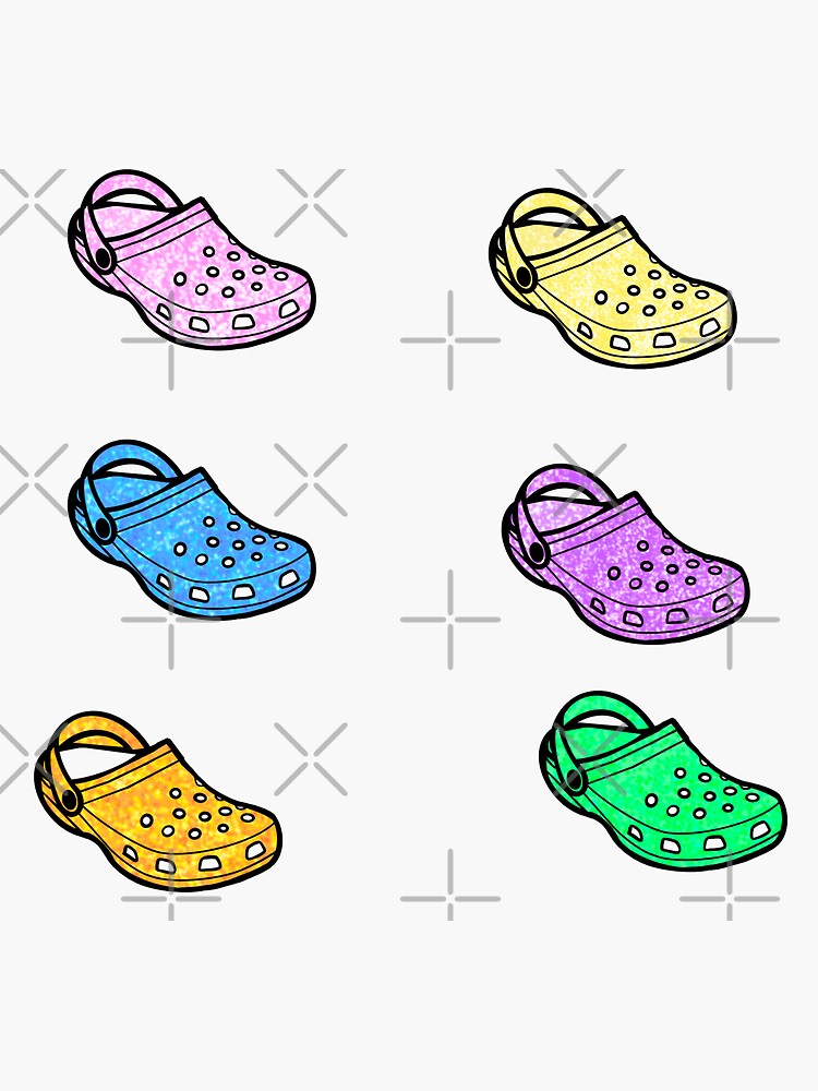 "Sparkle croc pack" Sticker for Sale by Emsdesigns04 | Redbubble