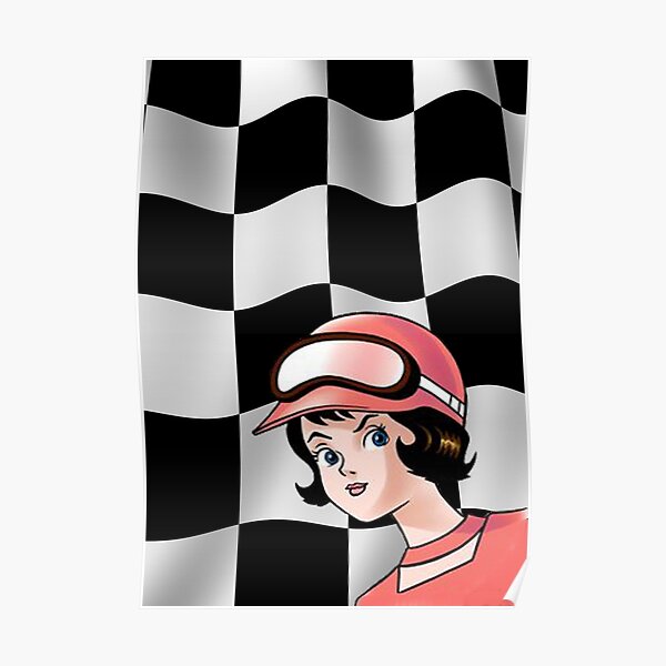 "Trixie Speed Racer Checkered Flag!" Poster by drquest | Redbubble
