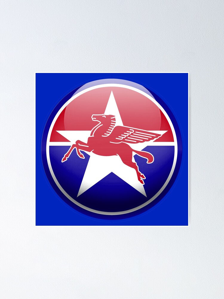 "Dallas Texas City - Pegasus Flag Symbol Roundel - Clean" Poster for ...