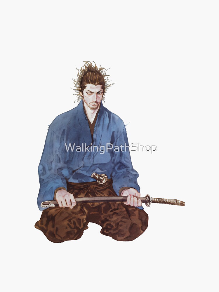 "Vagabond Miyamoto Musashi Amazing Drawing" Sticker for Sale by ...