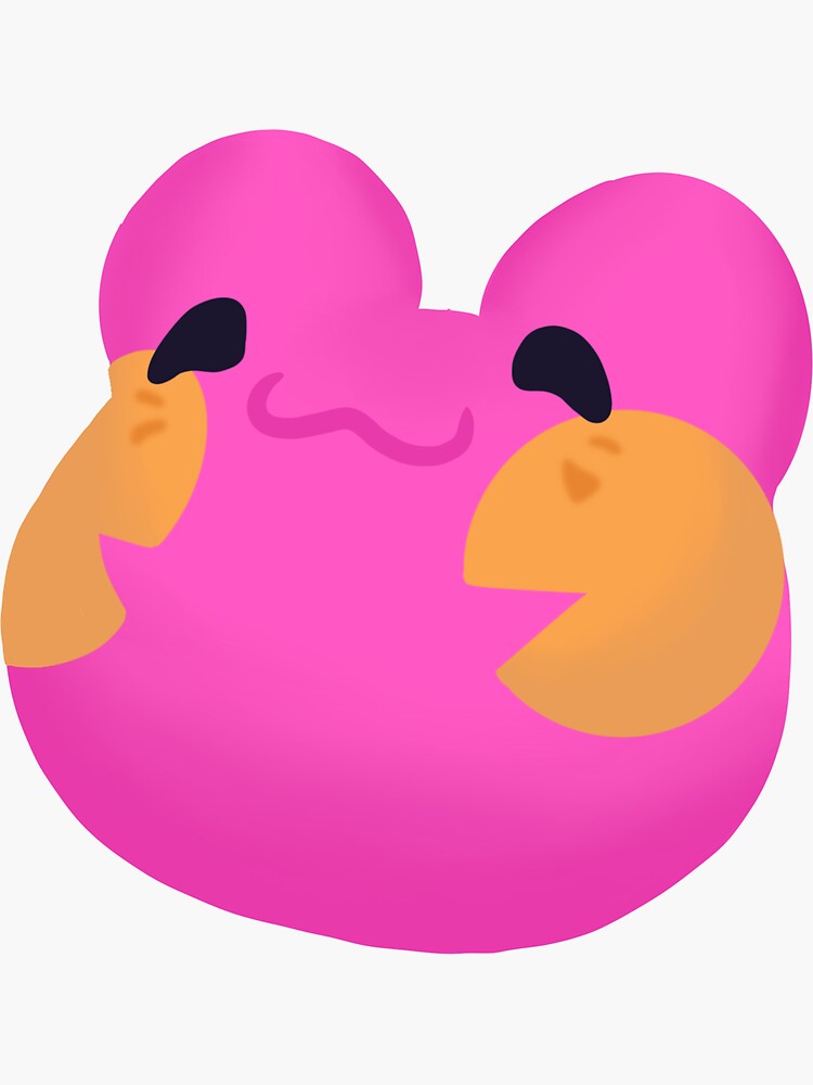 "Pink Frog" Sticker for Sale by BusiestBeeArt | Redbubble