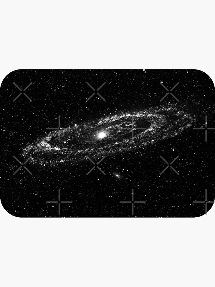 "Andromeda Black and White" Sticker for Sale by RealmsBeyond | Redbubble