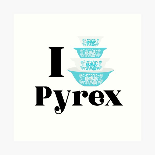 "Butterprint Pyrex | I Love Pyrex " Art Print for Sale by Mblairphoto ...