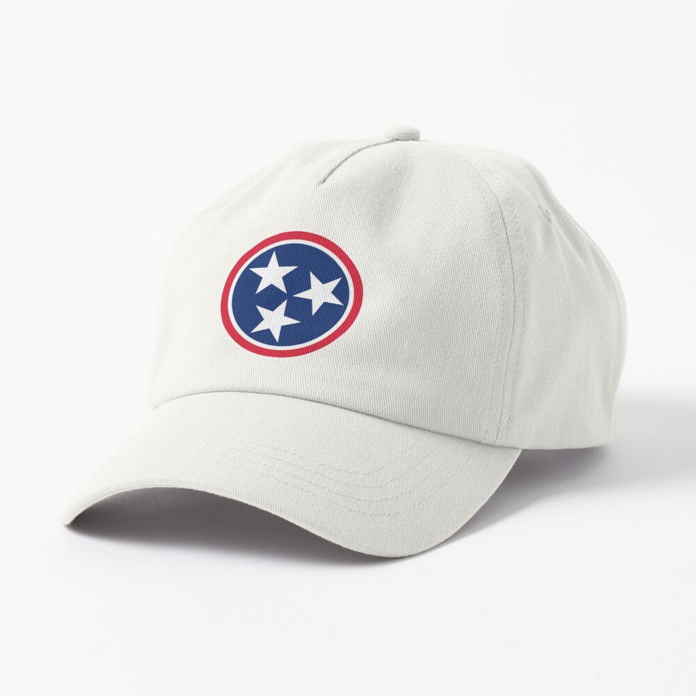 "Round Tennessee Flag "Tri-Star" Emblem" Sticker for Sale by Mark94066 ...