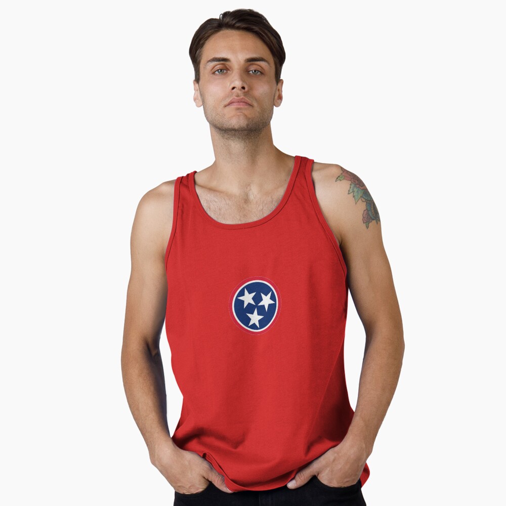 "Round Tennessee Flag "Tri-Star" Emblem" Sticker for Sale by Mark94066 ...