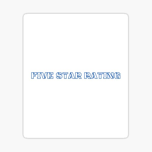 "Five Star Rating T-Shirt" Sticker for Sale by Metflix01 | Redbubble
