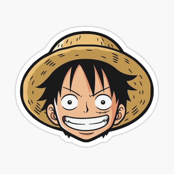 "luffy Sticker" Sticker for Sale by JavonteKub | Redbubble