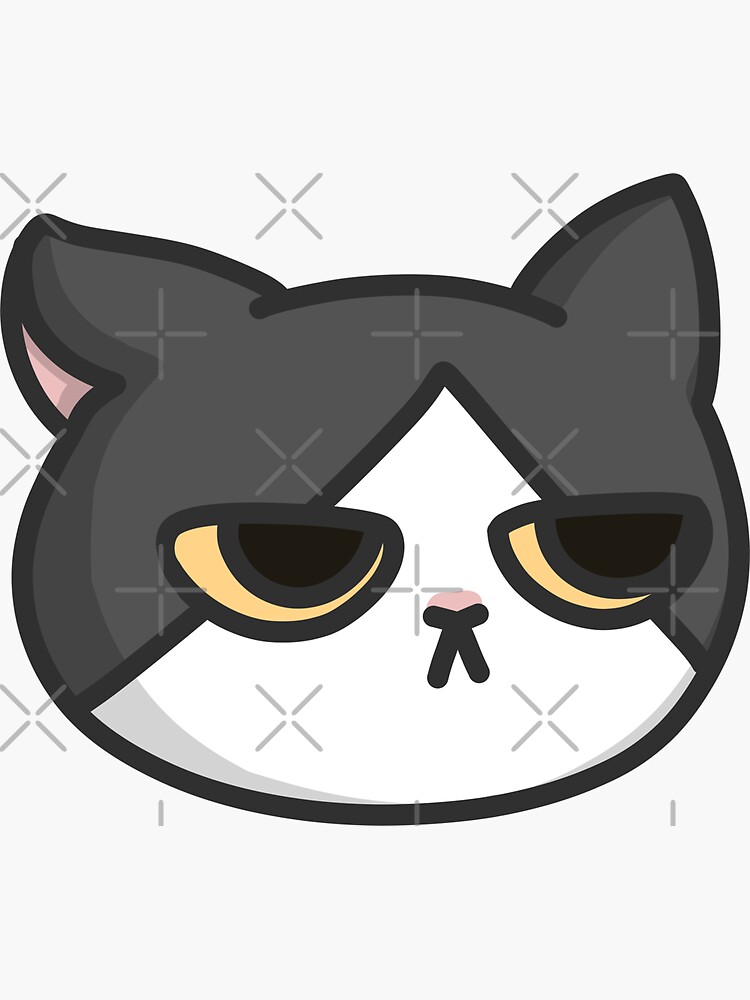 "My Grumpy Elder Cat" Sticker for Sale by dzakiyaatifa | Redbubble