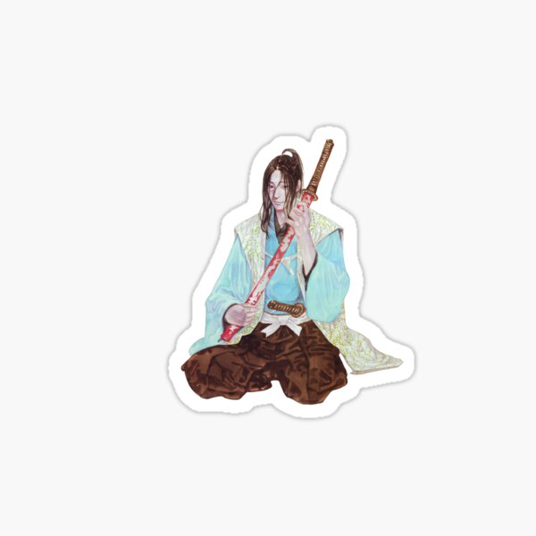"Vagabond Sasaki Kojiro Manga Drawing" Sticker for Sale by ...