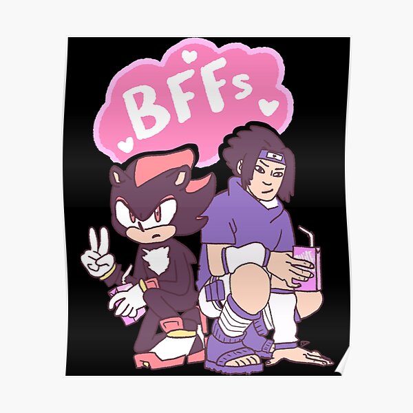 "Shadow The Hedgehog BFFs " Poster for Sale by CYBERLUST | Redbubble