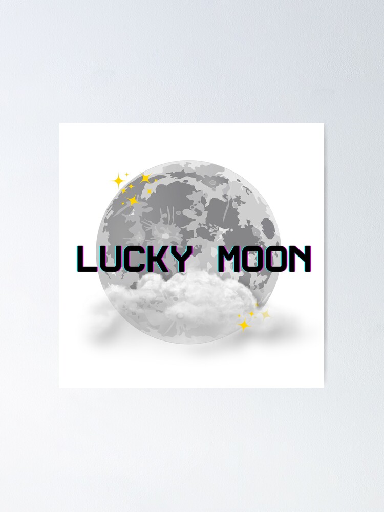 "Lucky Moon Designs Logo" Poster for Sale by luckymooninc | Redbubble