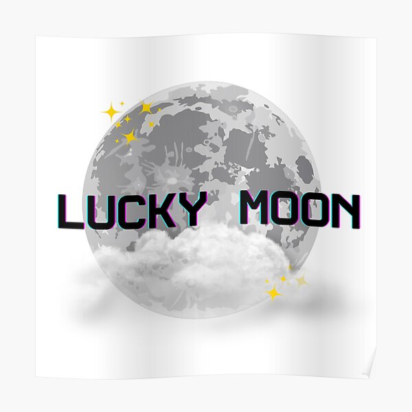 "Lucky Moon Designs Logo" Poster for Sale by luckymooninc | Redbubble