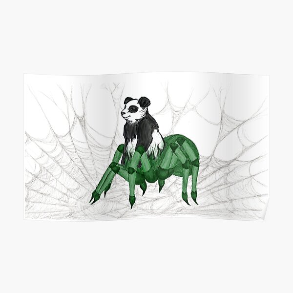 "Panda-Spider" Poster by Felithina | Redbubble
