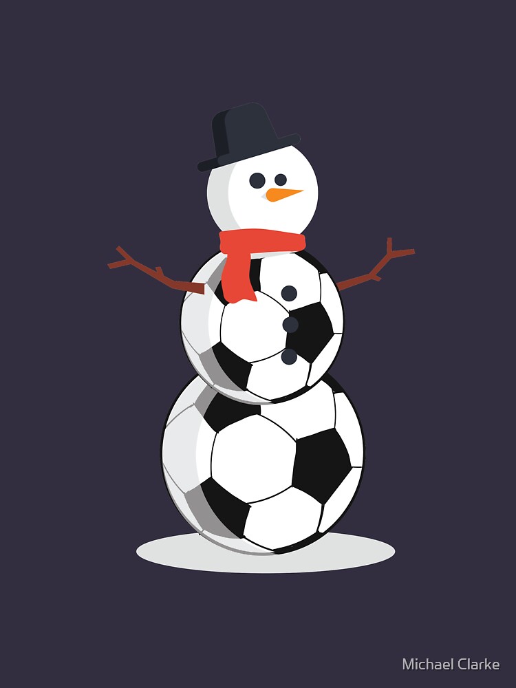 "The Soccer Snowman Festive Christmas" T-shirt for Sale by Mikeyy109 ...
