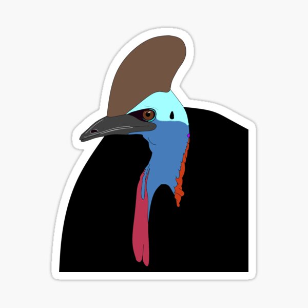 "Cassowary" Sticker for Sale by CairnsBirders | Redbubble