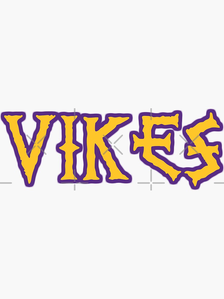 "Vikes (Minnesota Vikings)" Sticker for Sale by LockedUp | Redbubble