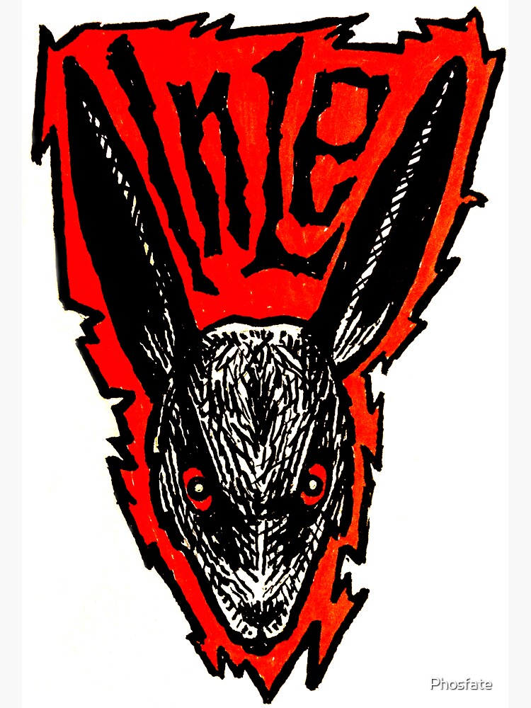"Black Rabbit of Inle" Sticker for Sale by Phosfate | Redbubble