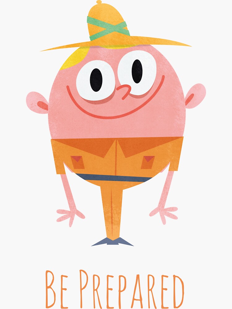 "Boy Scouts - Be Prepared" Sticker by amirabouroumie | Redbubble