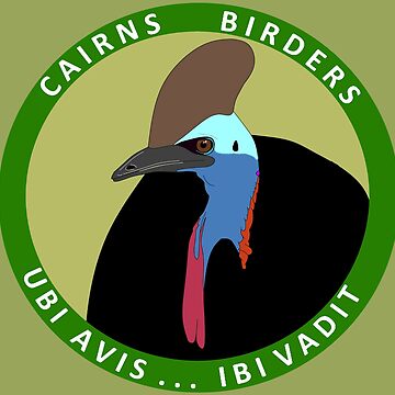 "Cairns Birders with motto and Cassowary" Sticker for Sale by ...