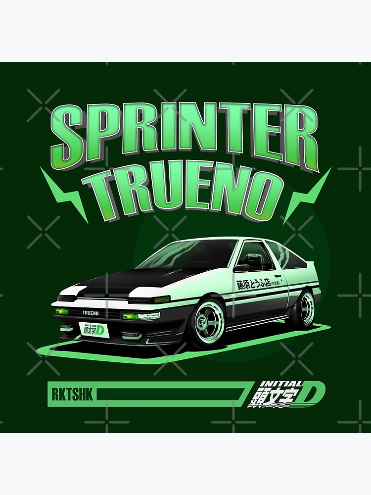 "Initial d AE86 trueno" Poster for Sale by ASAKDESIGNS | Redbubble